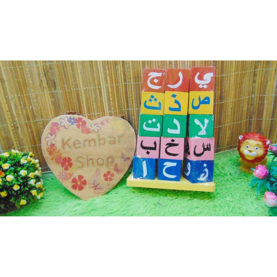 PE3 Paket Edukasi Belajar Anak 4 in 1 Permainan Edukatif APE Balok ...
