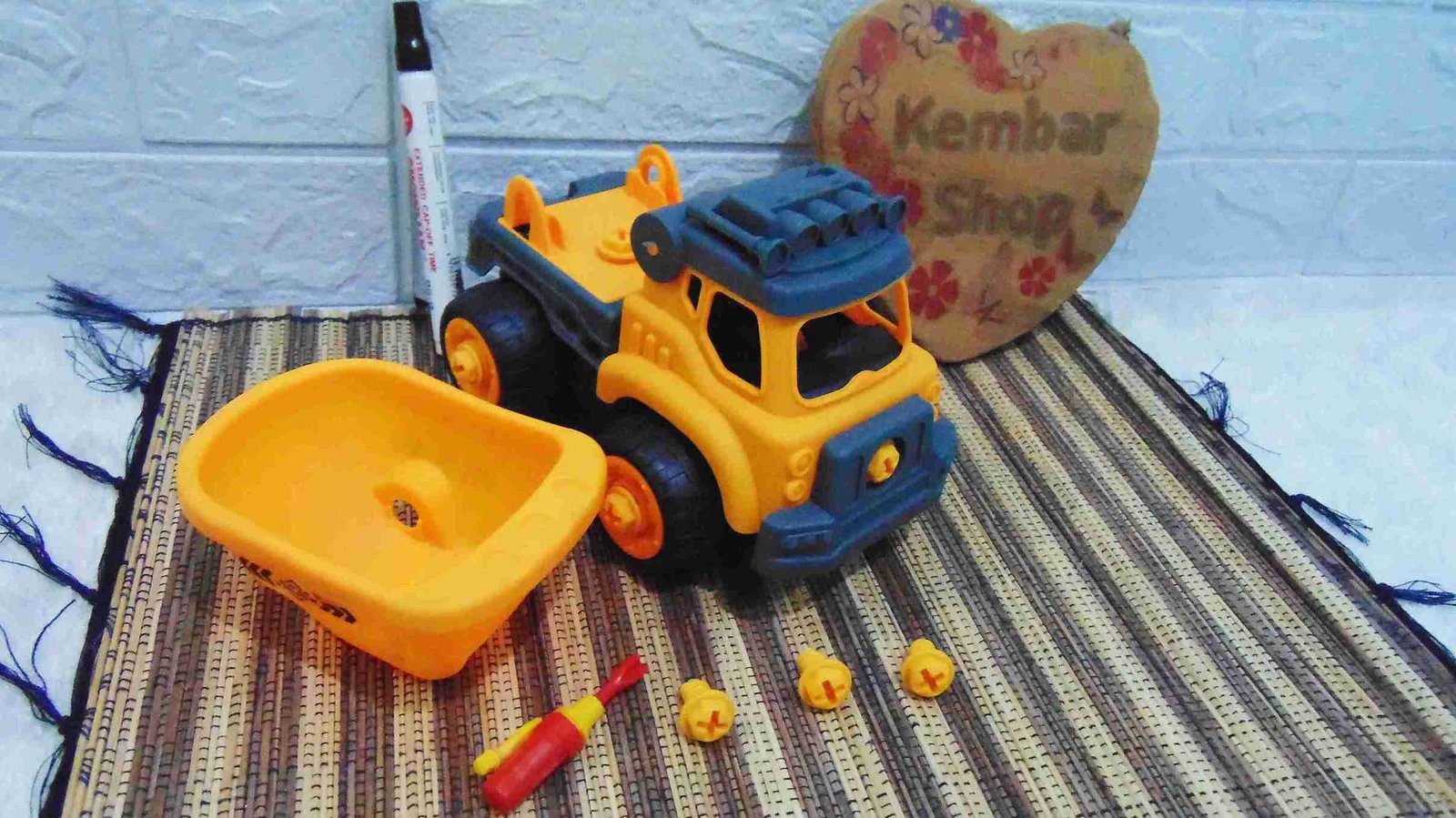 OCT 5751 [FREE OBENG] Mainan DIY Edukasi Anak Mobil Konstruksi Power ...